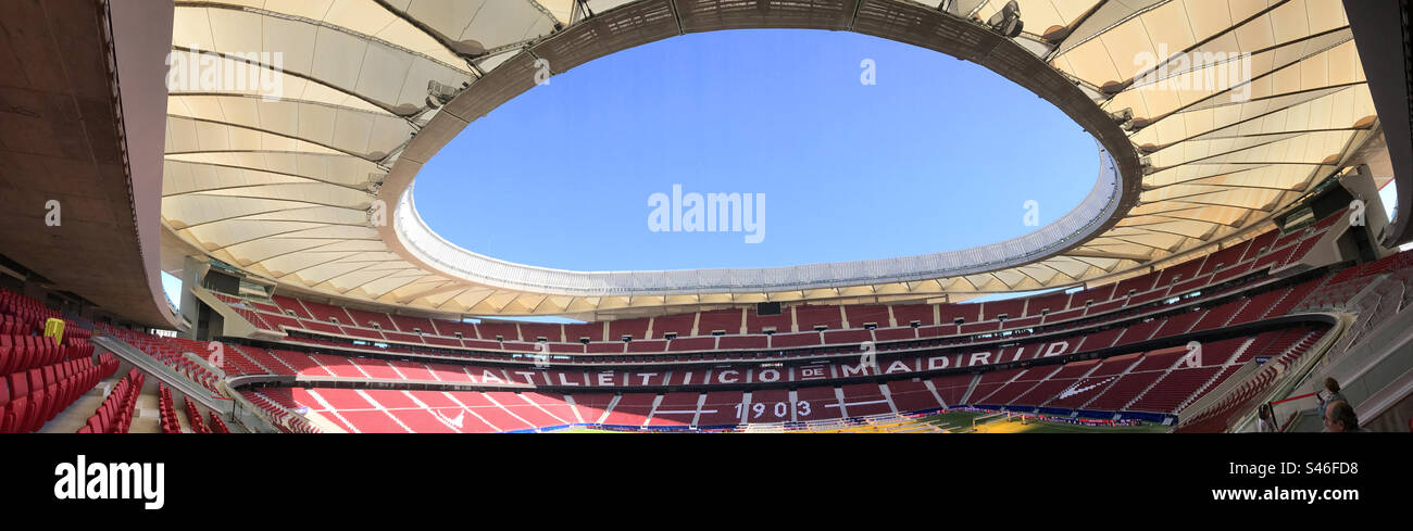 Metropolitan stadium, panoramic view. Madrid, Spain Stock Photo - Alamy