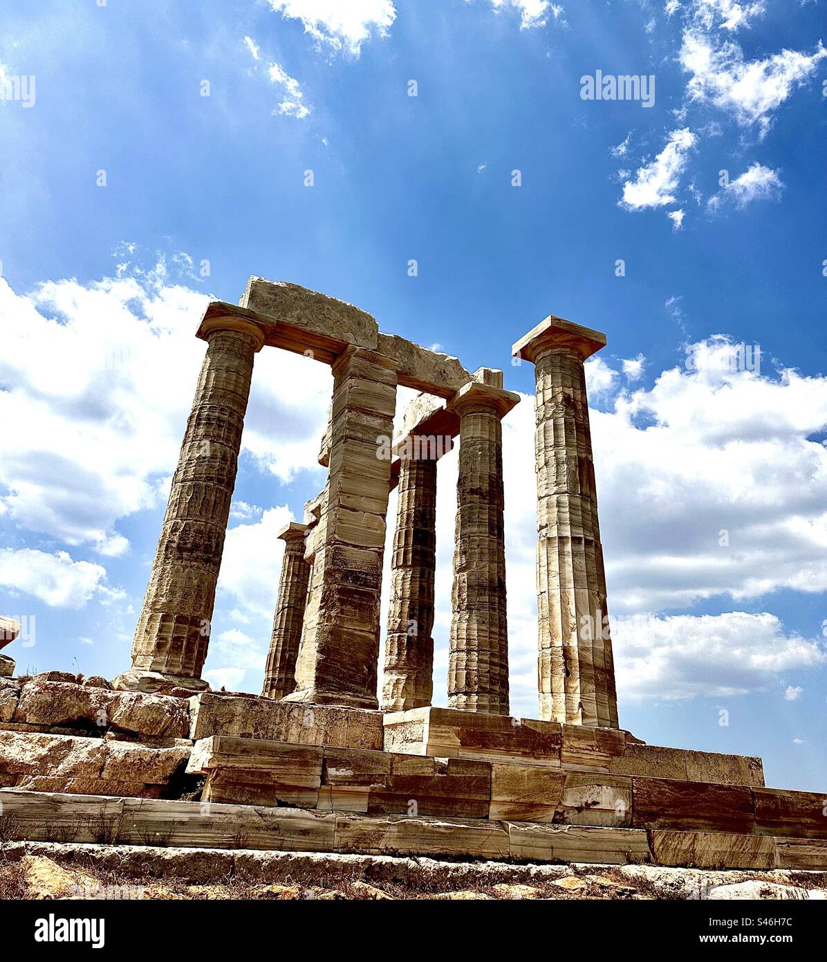 Poseidons temple hi-res stock photography and images - Alamy