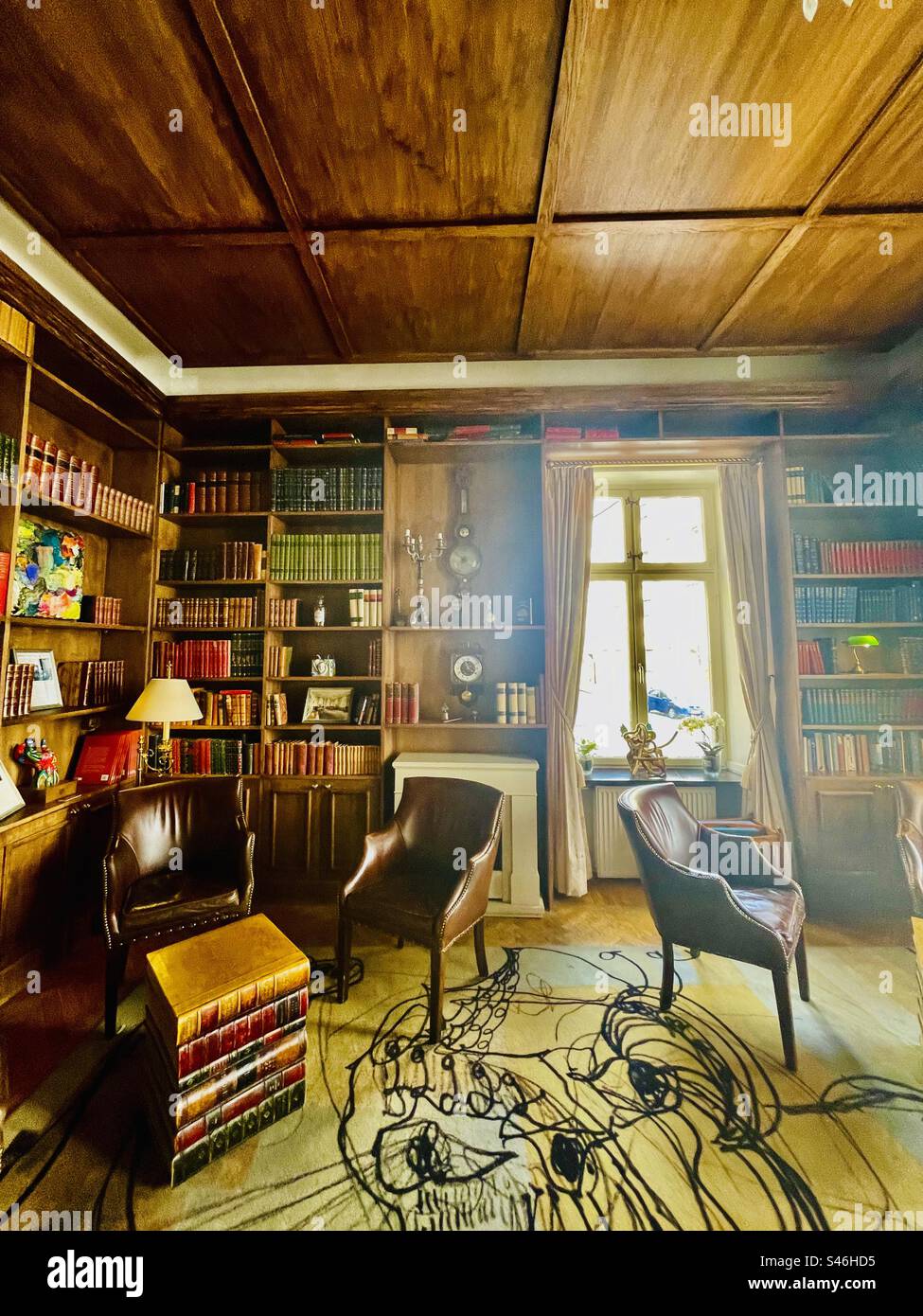 The old library of Malmö in the Mayfair hotel Tunneln. Malmö, Sweden ...