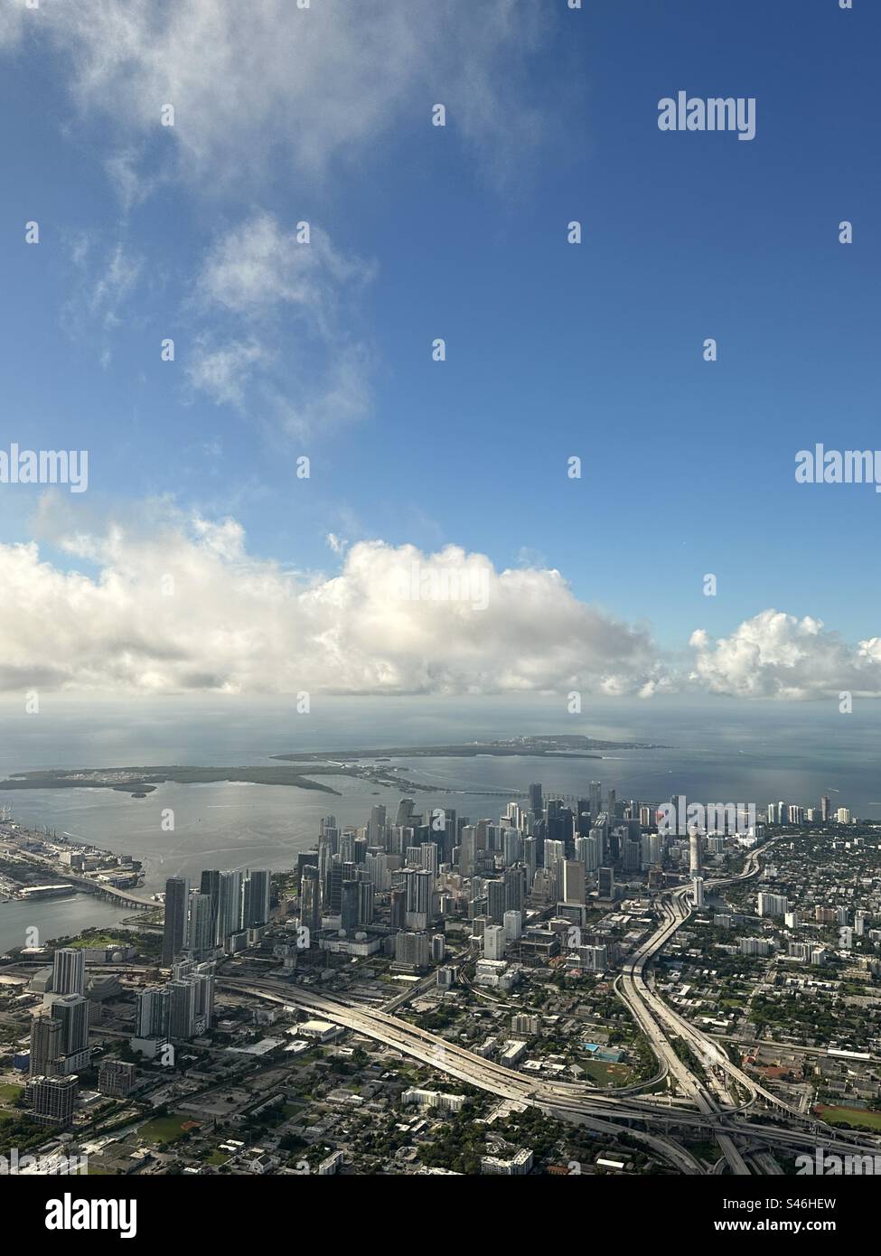 Aerial view of Miami Florida Stock Photo - Alamy
