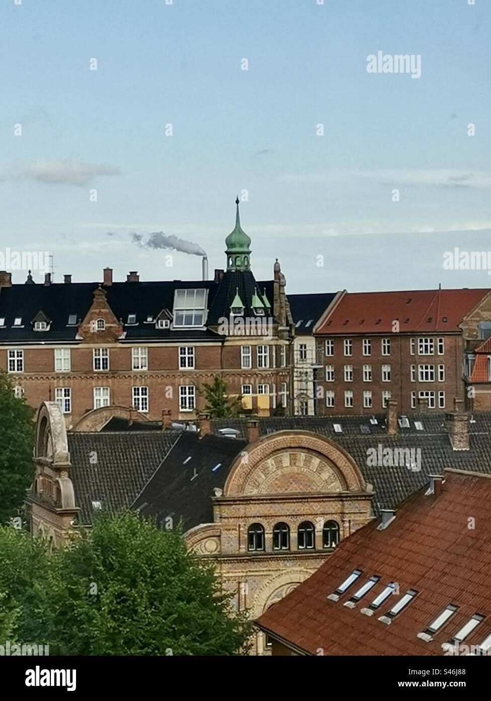 Beautiful old buildings in Copenhagen, Denmark Stock Photo - Alamy