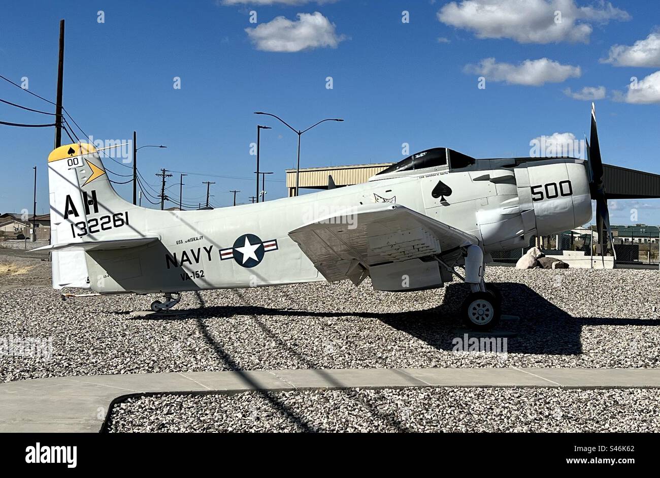Skyraider at Fallon NAS Stock Photo - Alamy