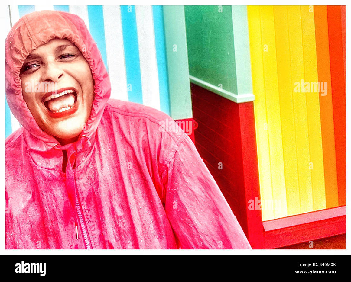 Woman caught in rain hi-res stock photography and images - Alamy