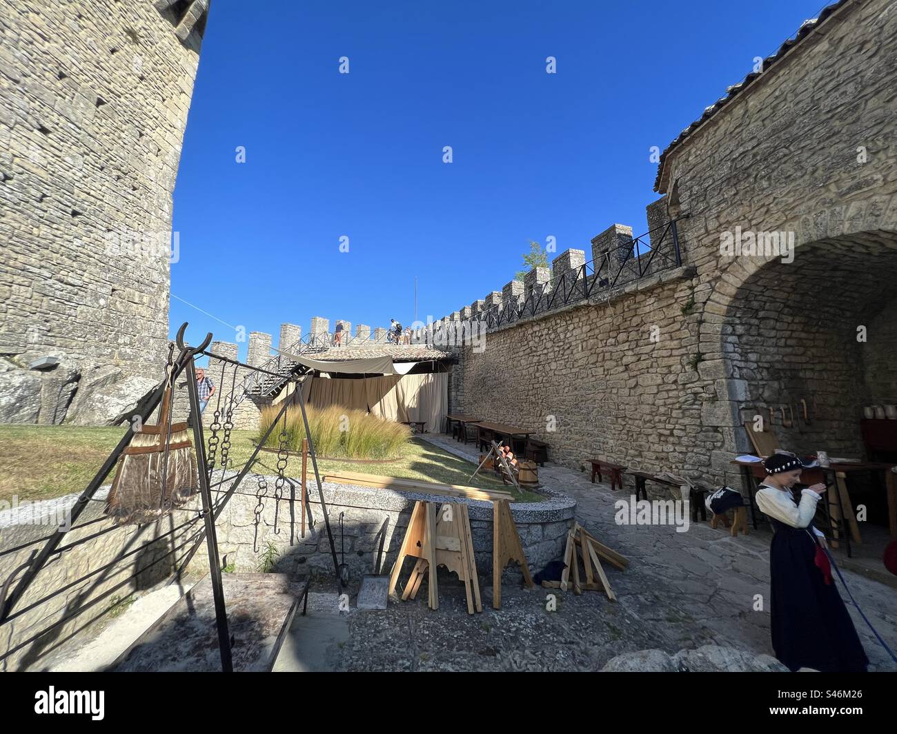 Festival Medieval Days of San Marino includes displays inside of the ...