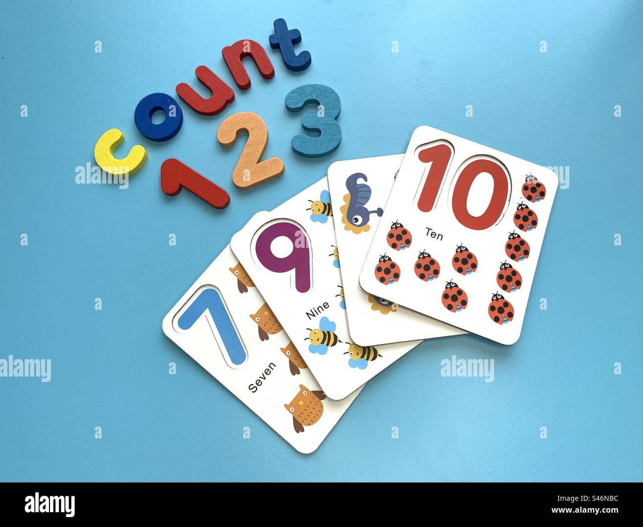 Education concept to attract kids to learn mathematics using flashcards ...