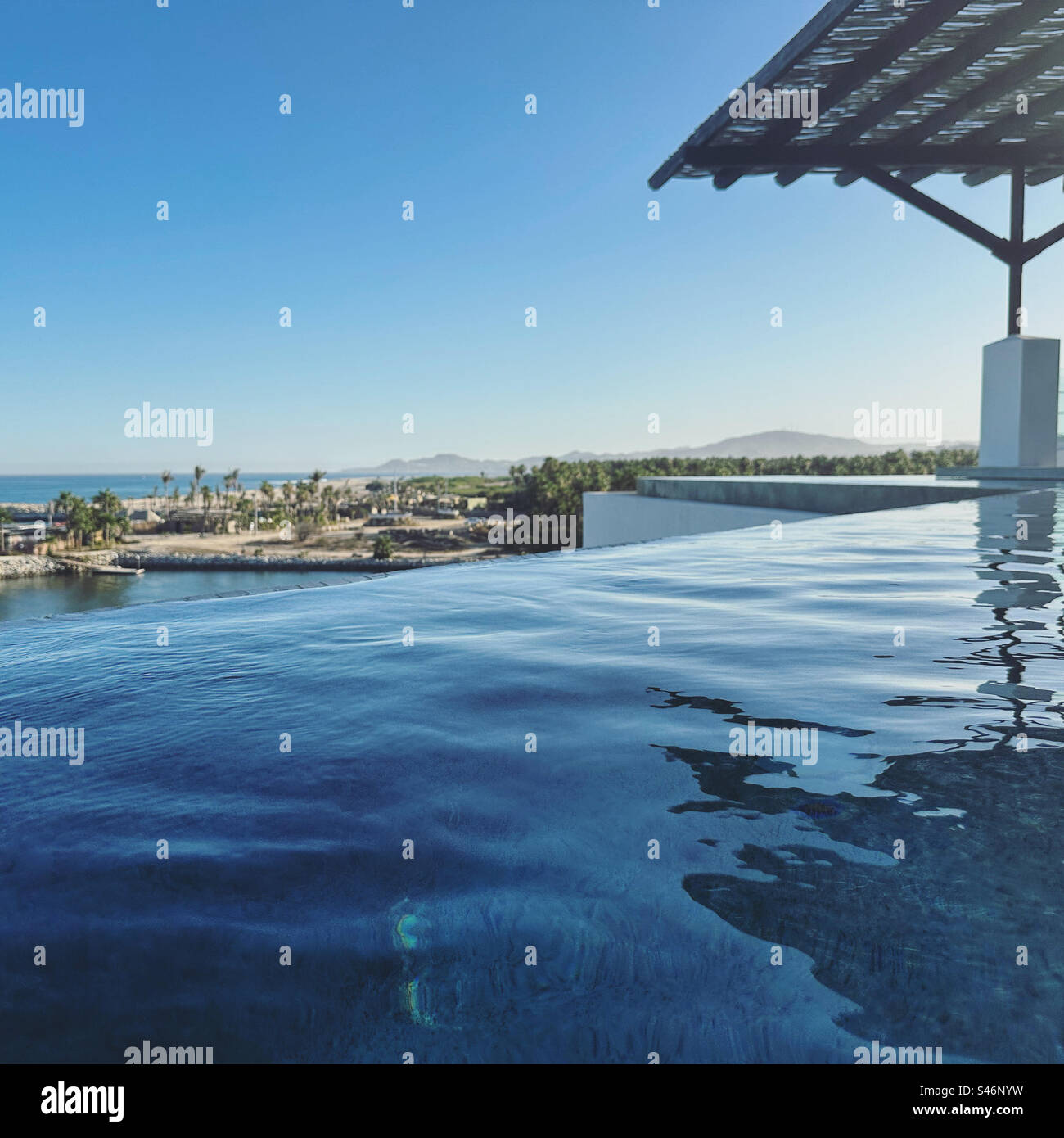 June, 2023, Late afternoon at the rooftop pool, Hotel El Ganzo, La ...