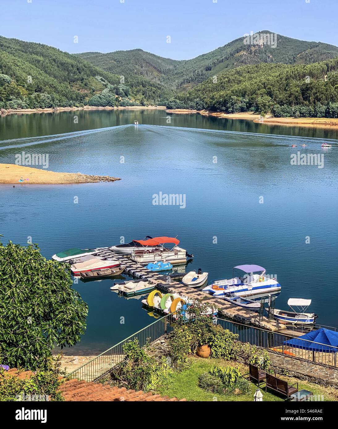 Albufeira do Castelo do Bode at Dornes, Portugal Stock Photo - Alamy