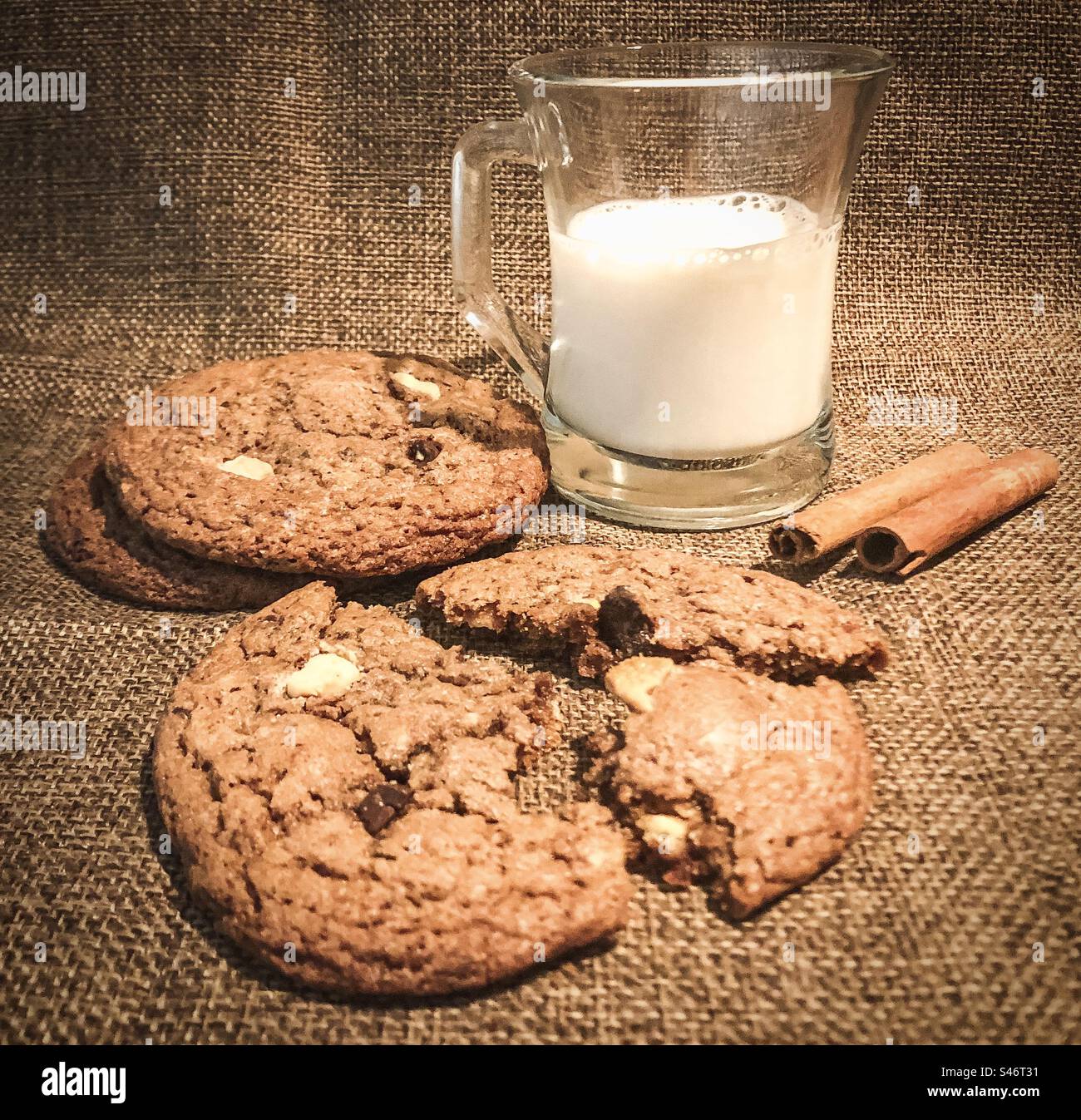 Glass milk chocolate biscuits hi-res stock photography and images - Alamy