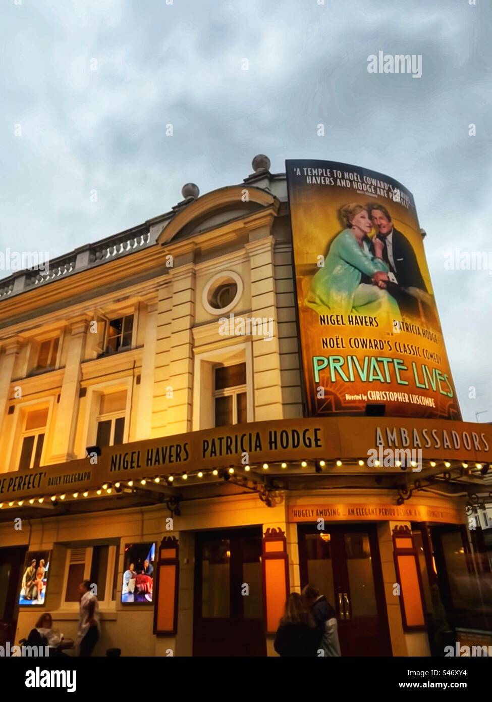 The Ambassador’s Theatre on West Street in London showing Private Lives ...