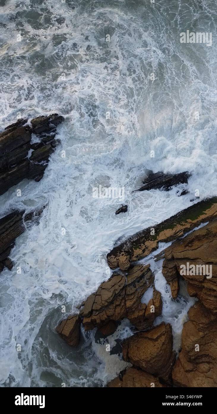 Aerial view of the ocean Stock Photo - Alamy
