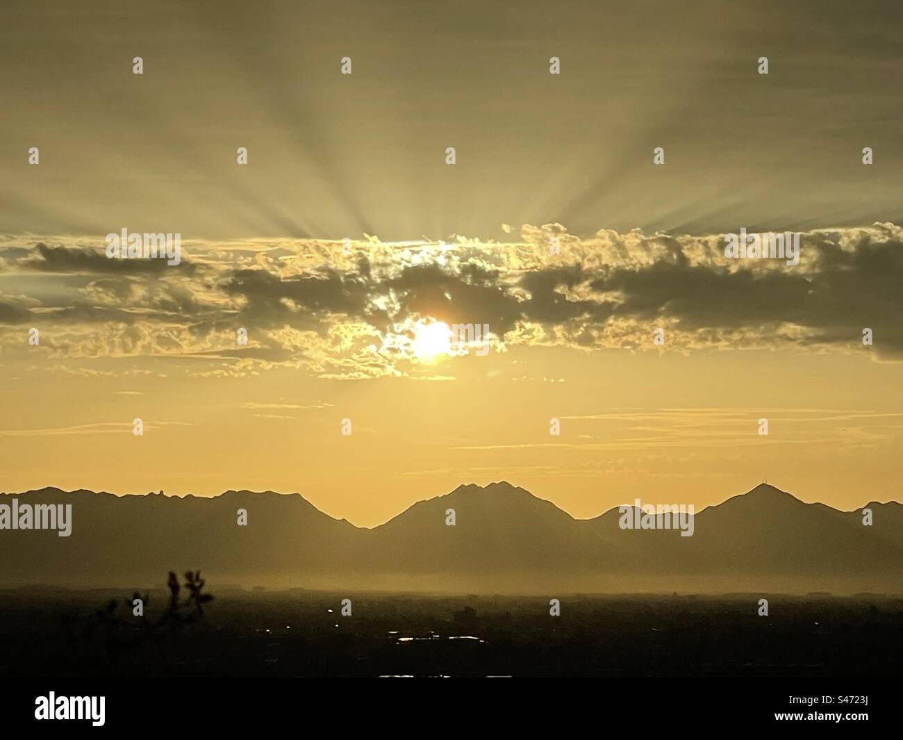 Glorious Sunrise, Golden rays of sun lighting up monsoon clouds ...