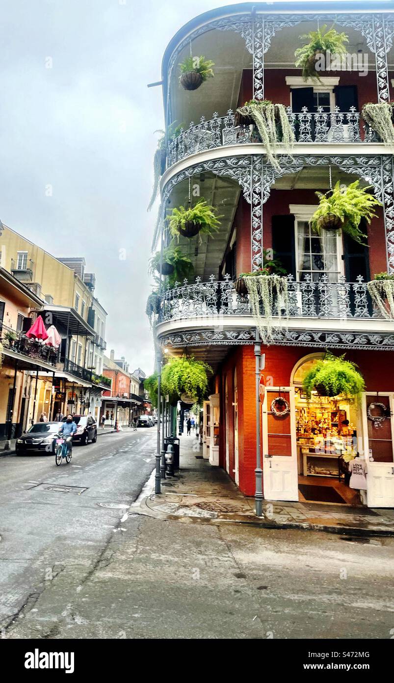 The Royal Street Mall is a famous corner building in the French Quarter ...
