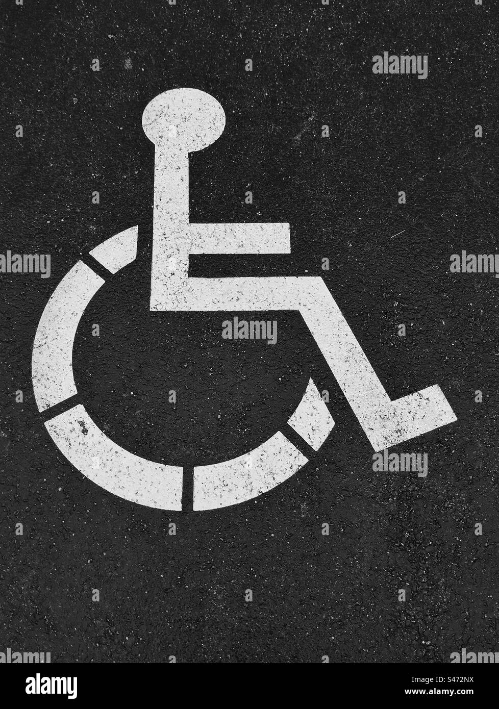 Pictogram on a parking Stock Photo - Alamy