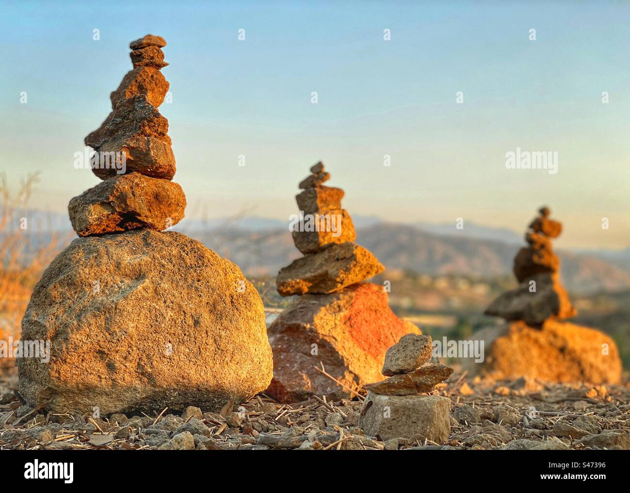 Desert Rock Piles