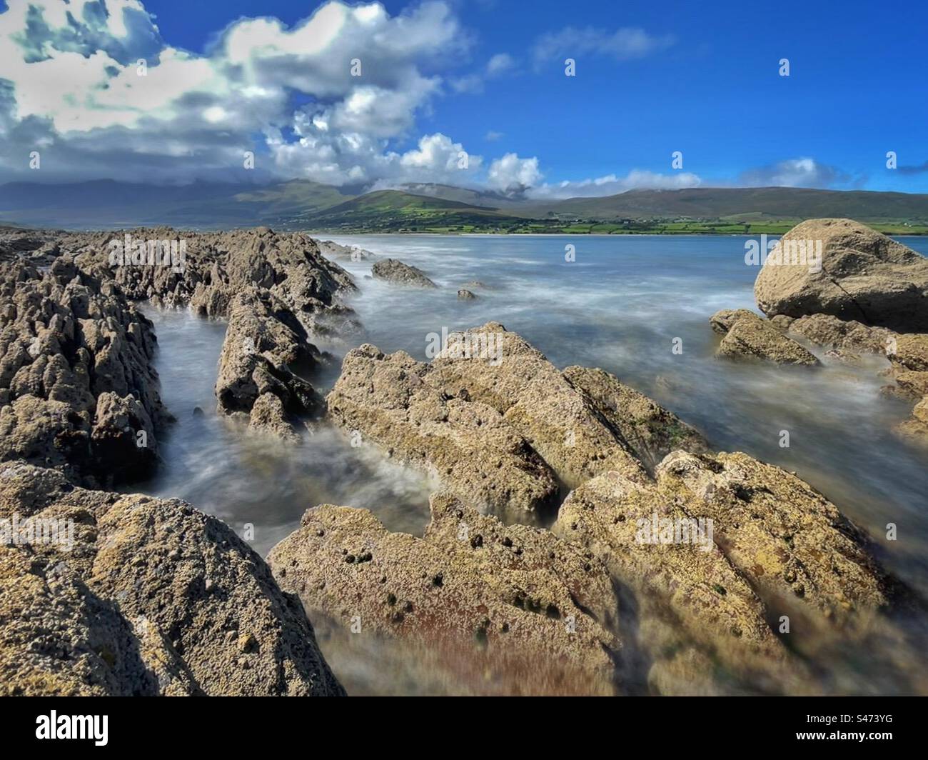 Rocks and water on Fermoyle strand, County Kerry, Ireland Stock Photo ...