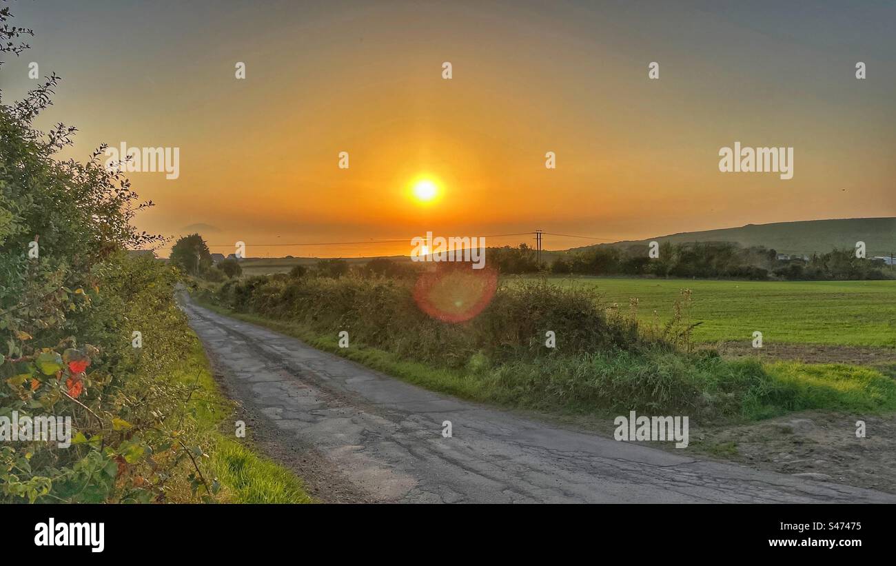 Saharan dust sunset hi-res stock photography and images - Alamy