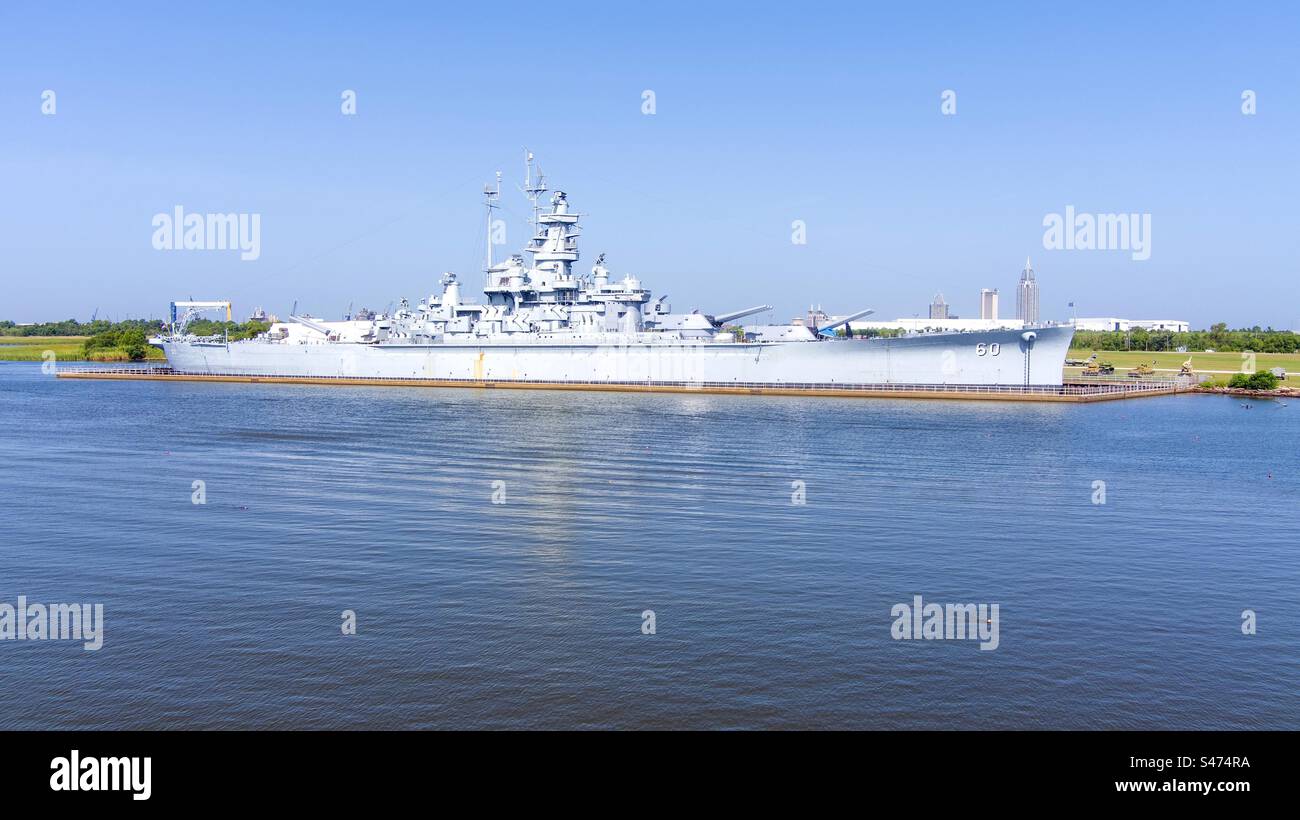 The USS Alabama battleship Stock Photo - Alamy