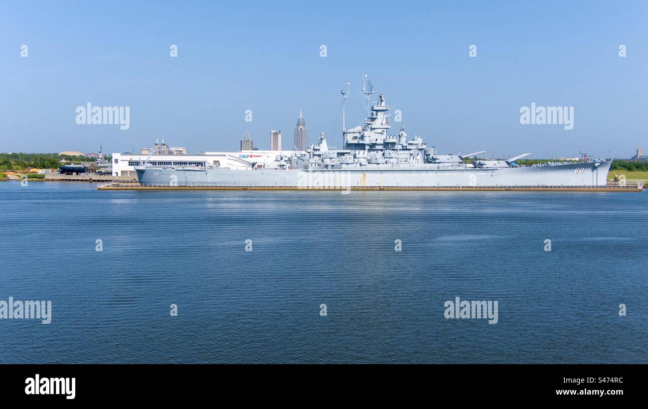 The USS Alabama battleship Stock Photo - Alamy