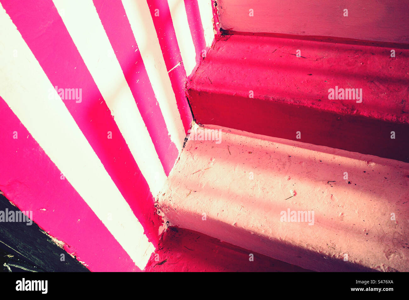 White steps hi-res stock photography and images - Alamy