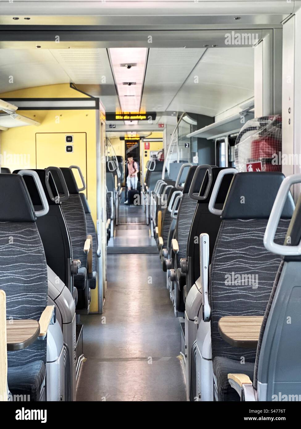 Inside the train Stock Photo - Alamy