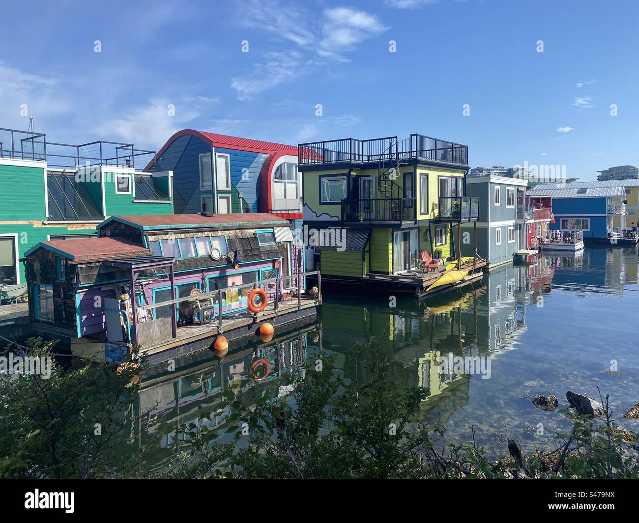 Houseboats in Victoria British Columbia Stock Photo - Alamy