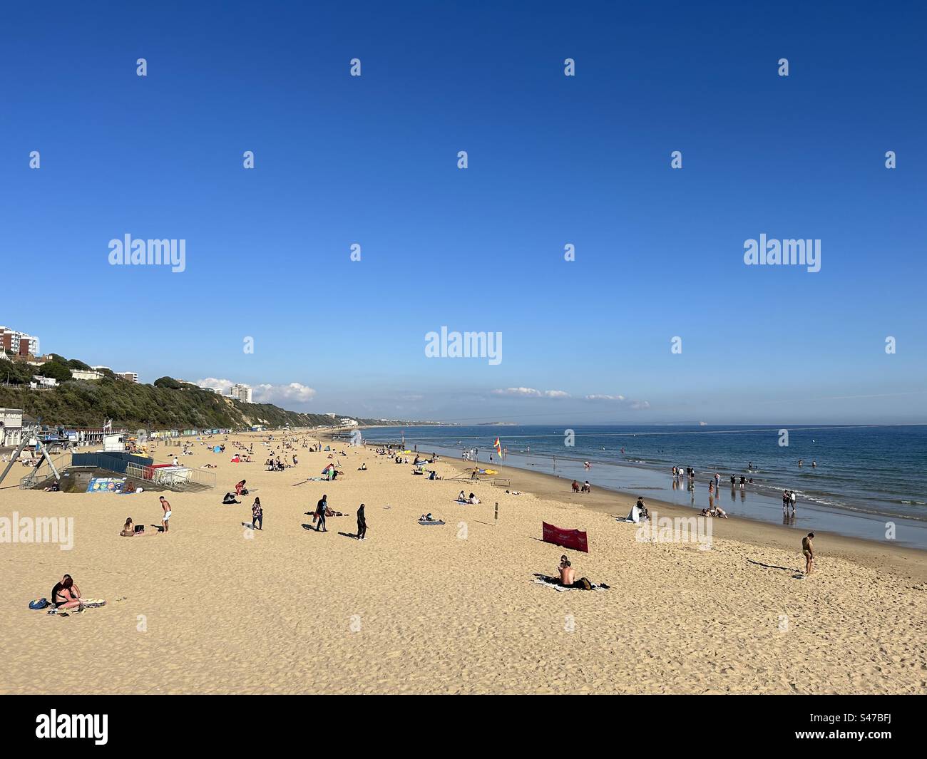 Bournemouth beach. Bournemouth, England, South coast Stock Photo - Alamy