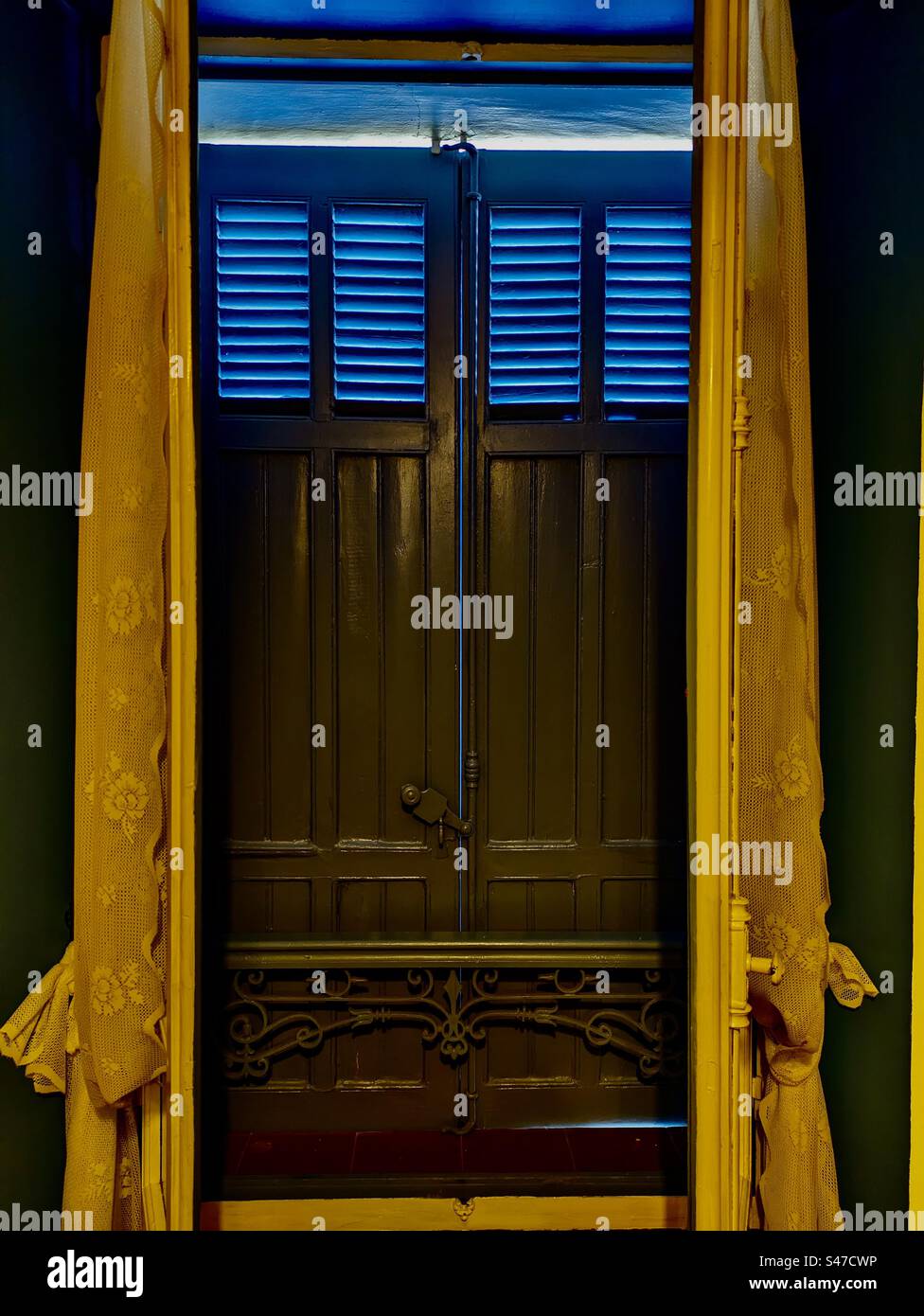 Rustic shutters hi-res stock photography and images - Alamy