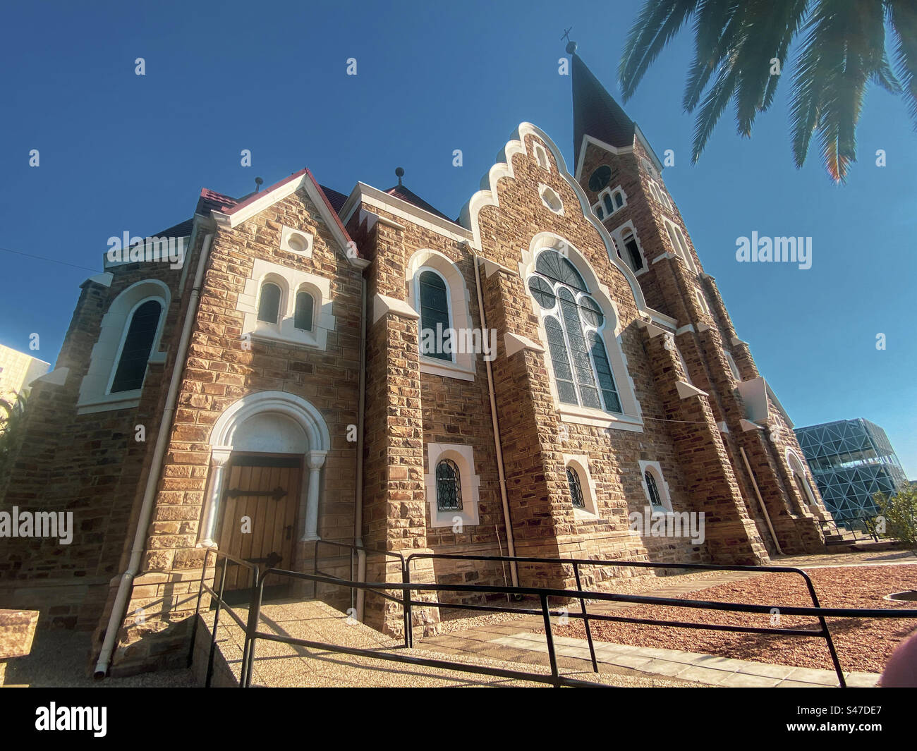 A side view of Christ church in Windhoek Namibia Stock Photo - Alamy