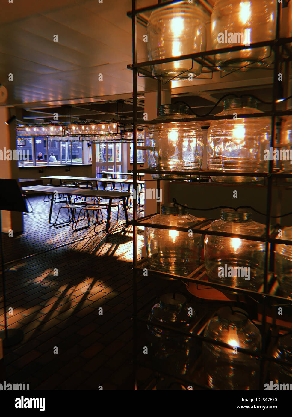 Cafe at The Barbican Centre Stock Photo - Alamy