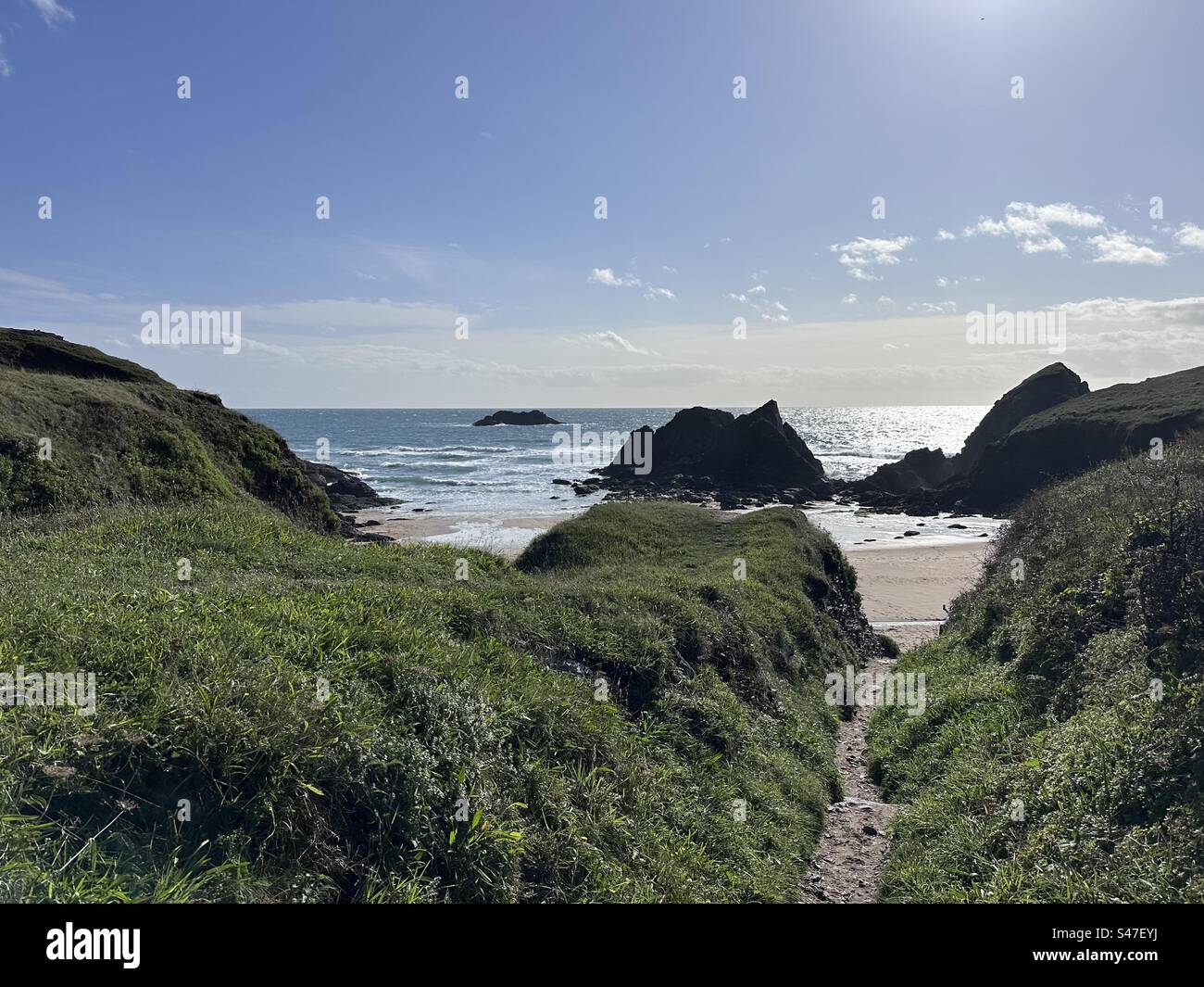 Soar Mill Cove Devon Stock Photo - Alamy