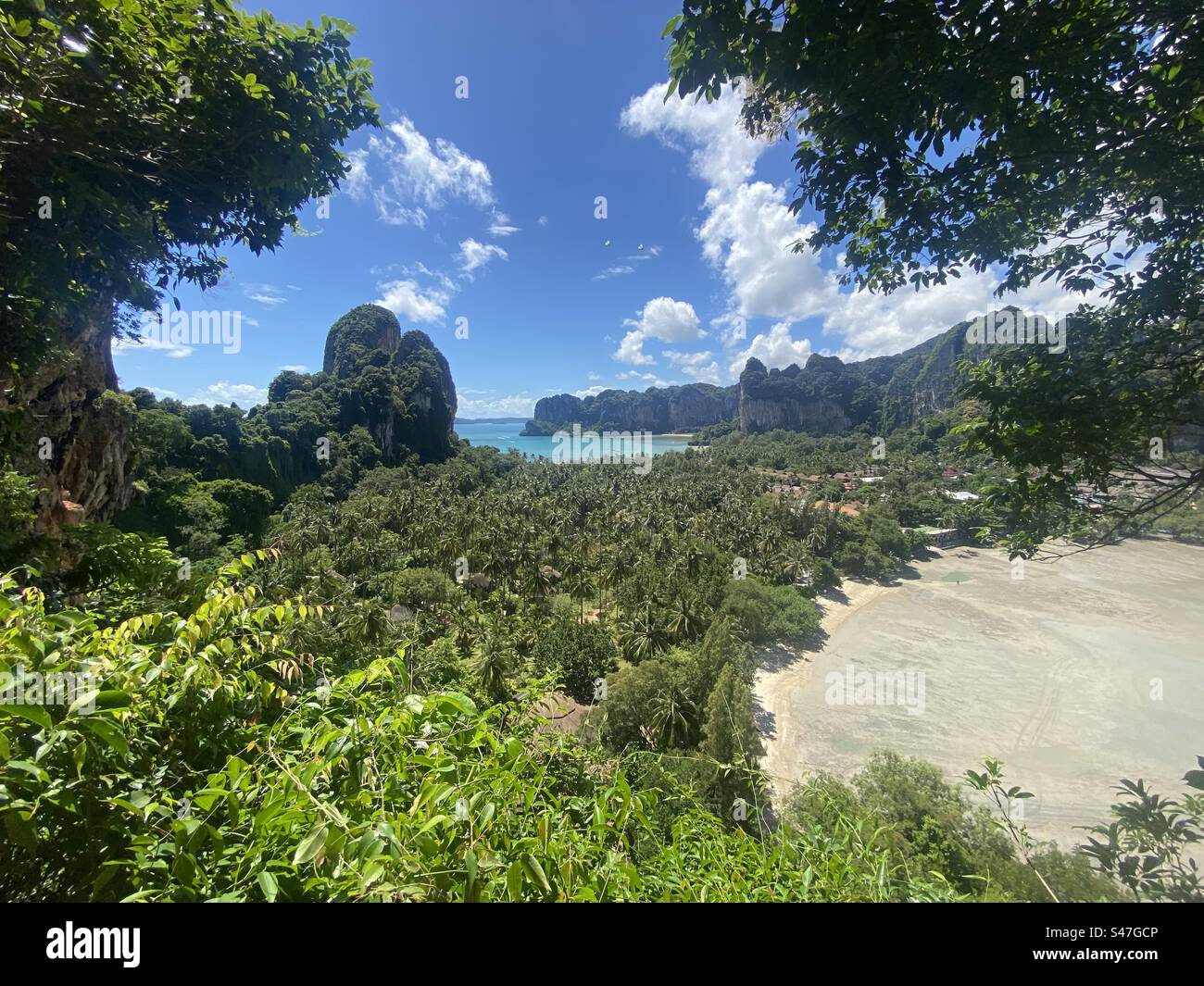 Greenery overlooking the sea Stock Photo - Alamy