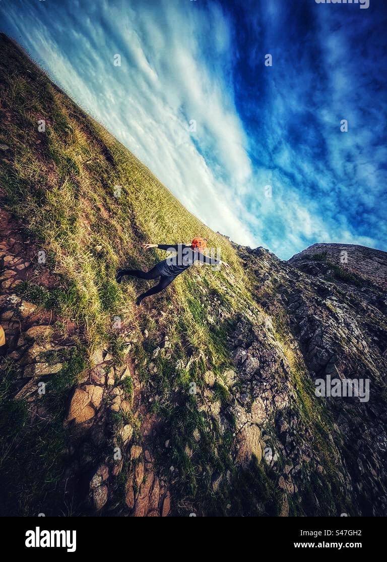Falling down a hill hi-res stock photography and images - Alamy