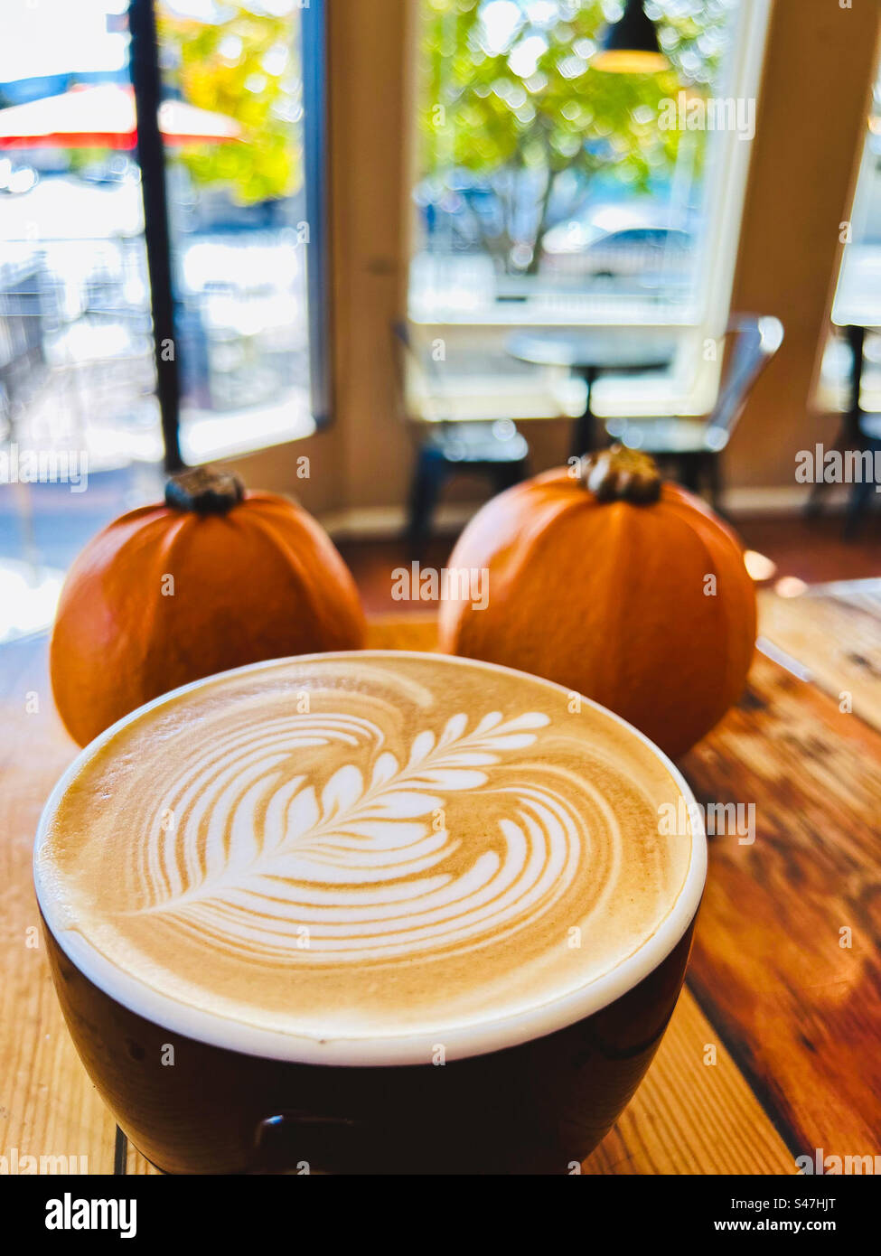 Fall cafe vibes Stock Photo - Alamy