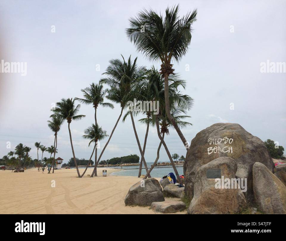 Siloso Beach! Sentosa! Singapore! Stock Photo - Alamy
