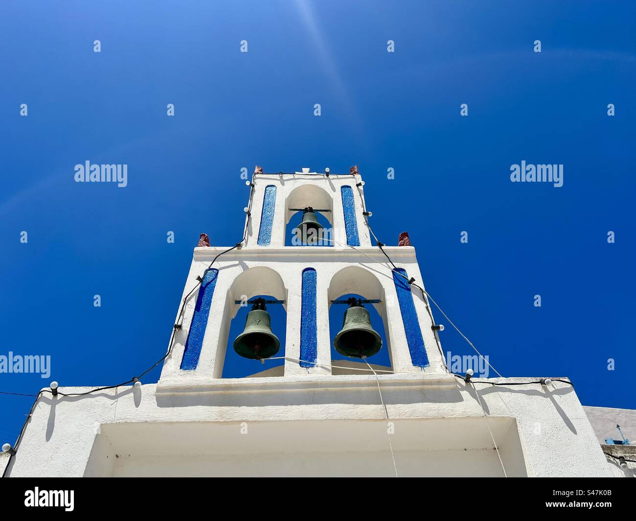 Bell tower with three bells hi-res stock photography and images - Alamy
