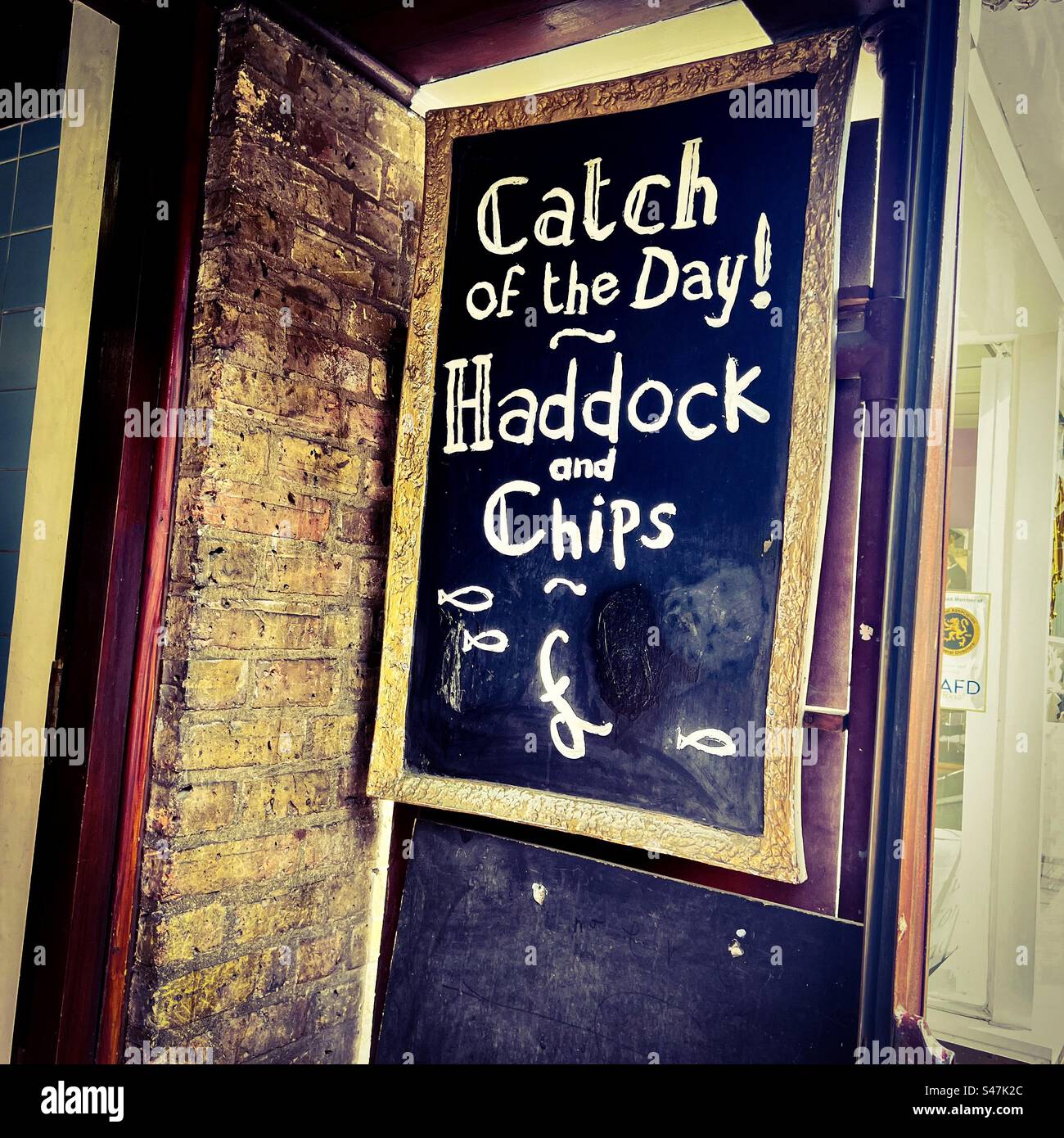 Haddock and chips restaurant hi-res stock photography and images - Alamy