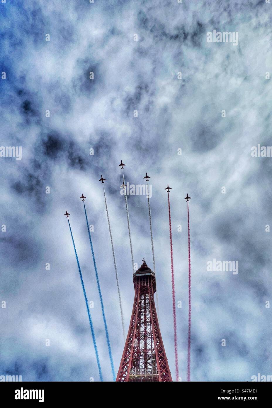 Red arrows blackpool hi-res stock photography and images - Alamy