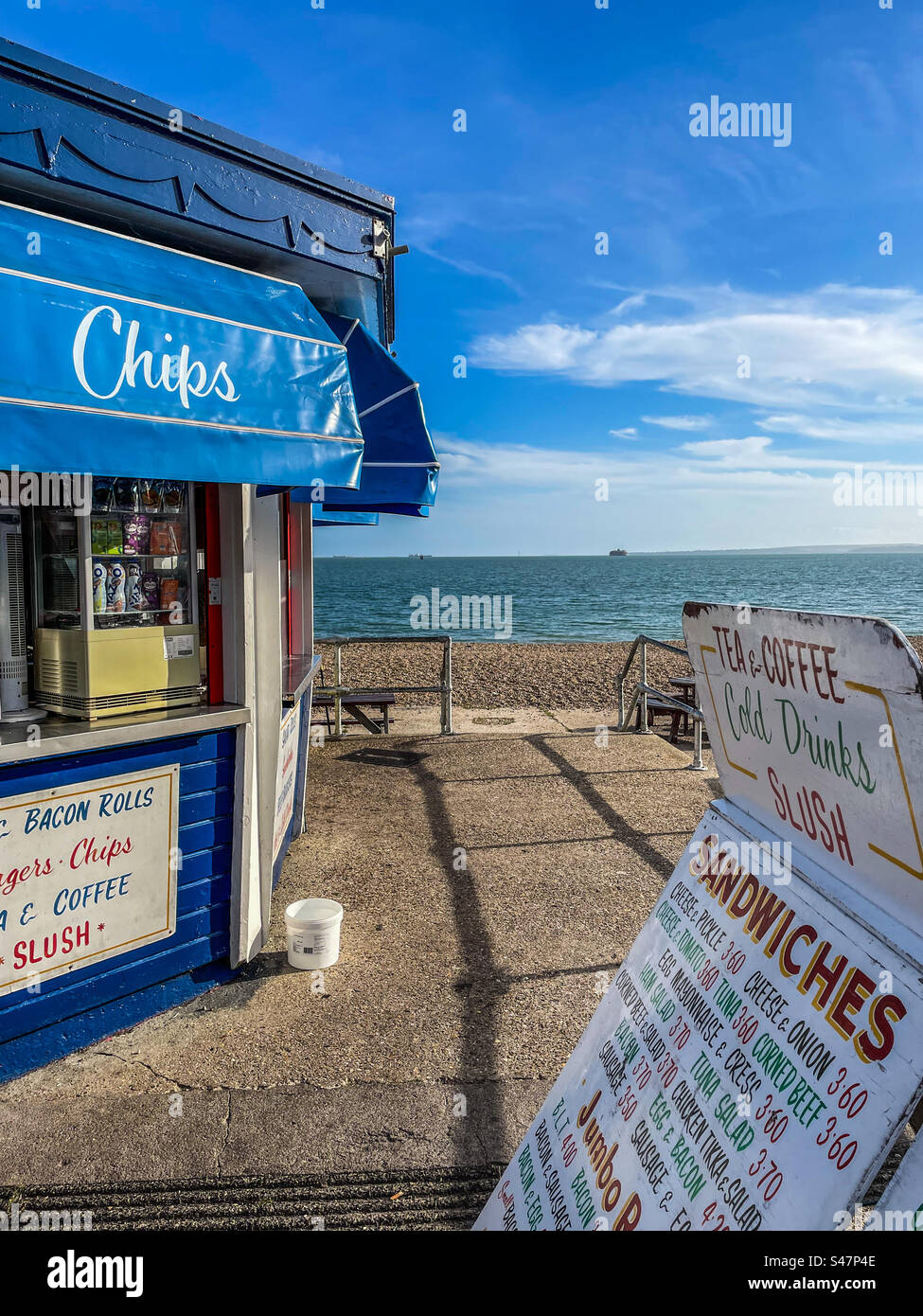 Southsea chips stand Stock Photo - Alamy