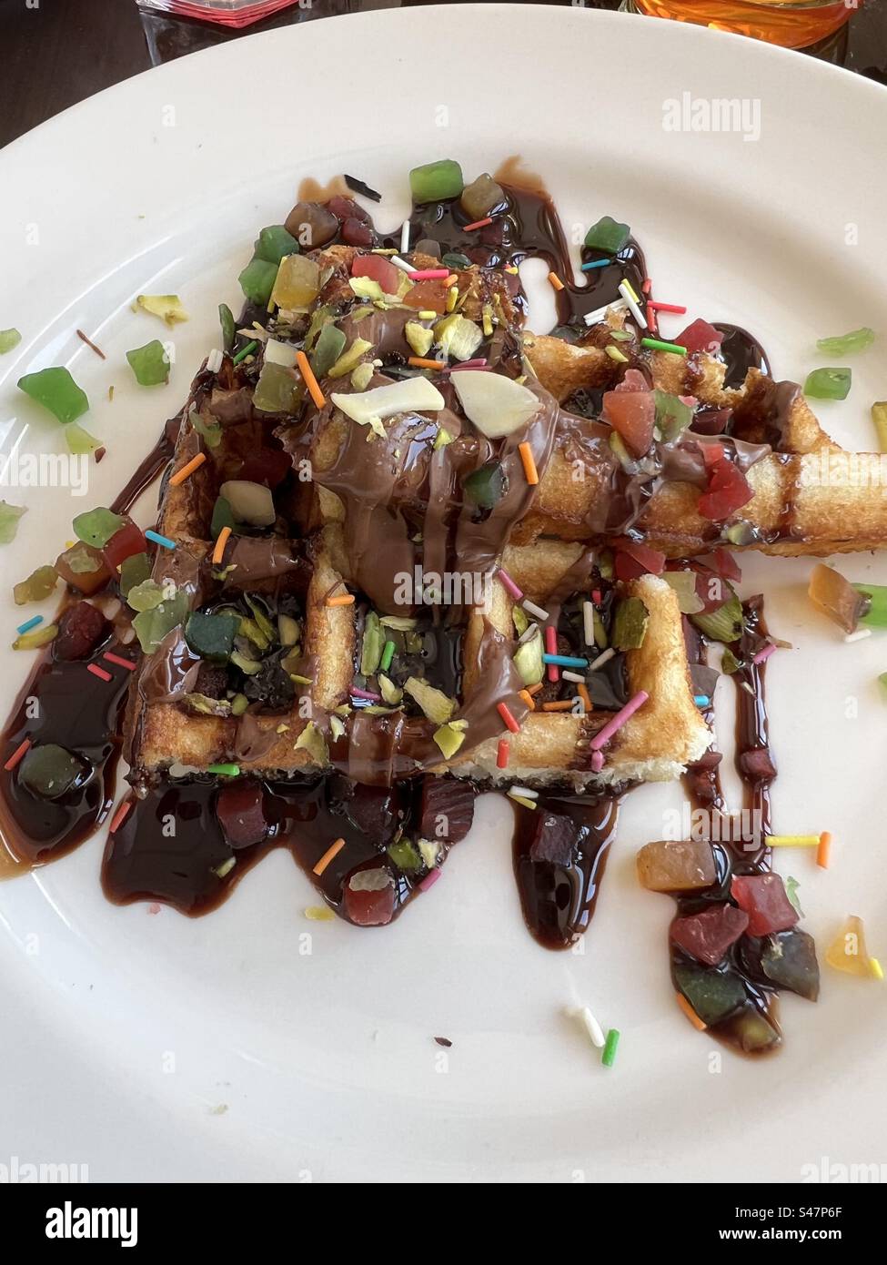 Waffle batter hi-res stock photography and images - Alamy