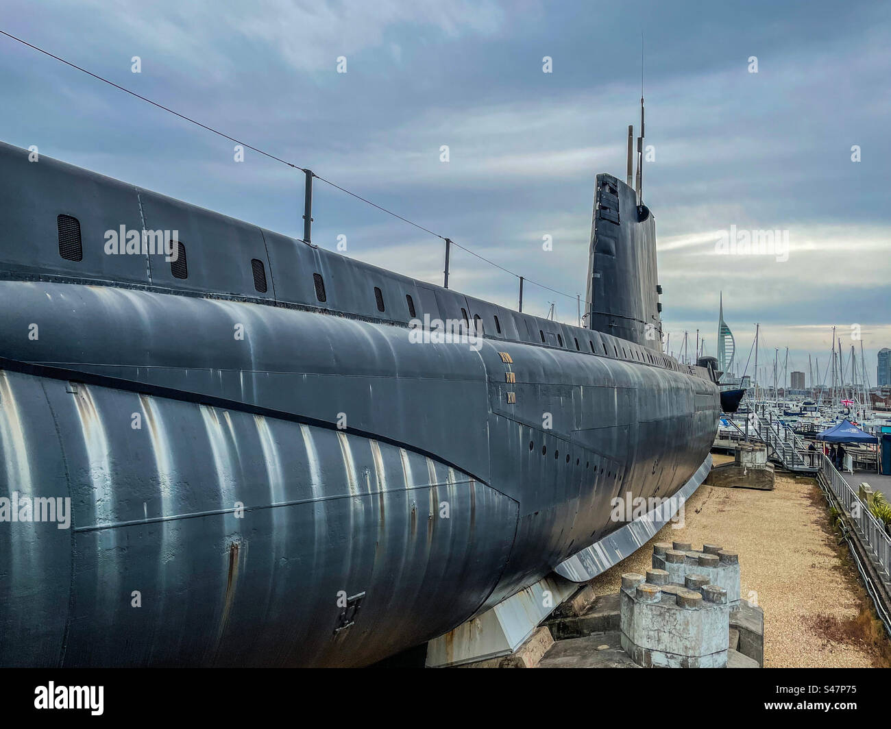 HMS Alliance submarine Stock Photo - Alamy