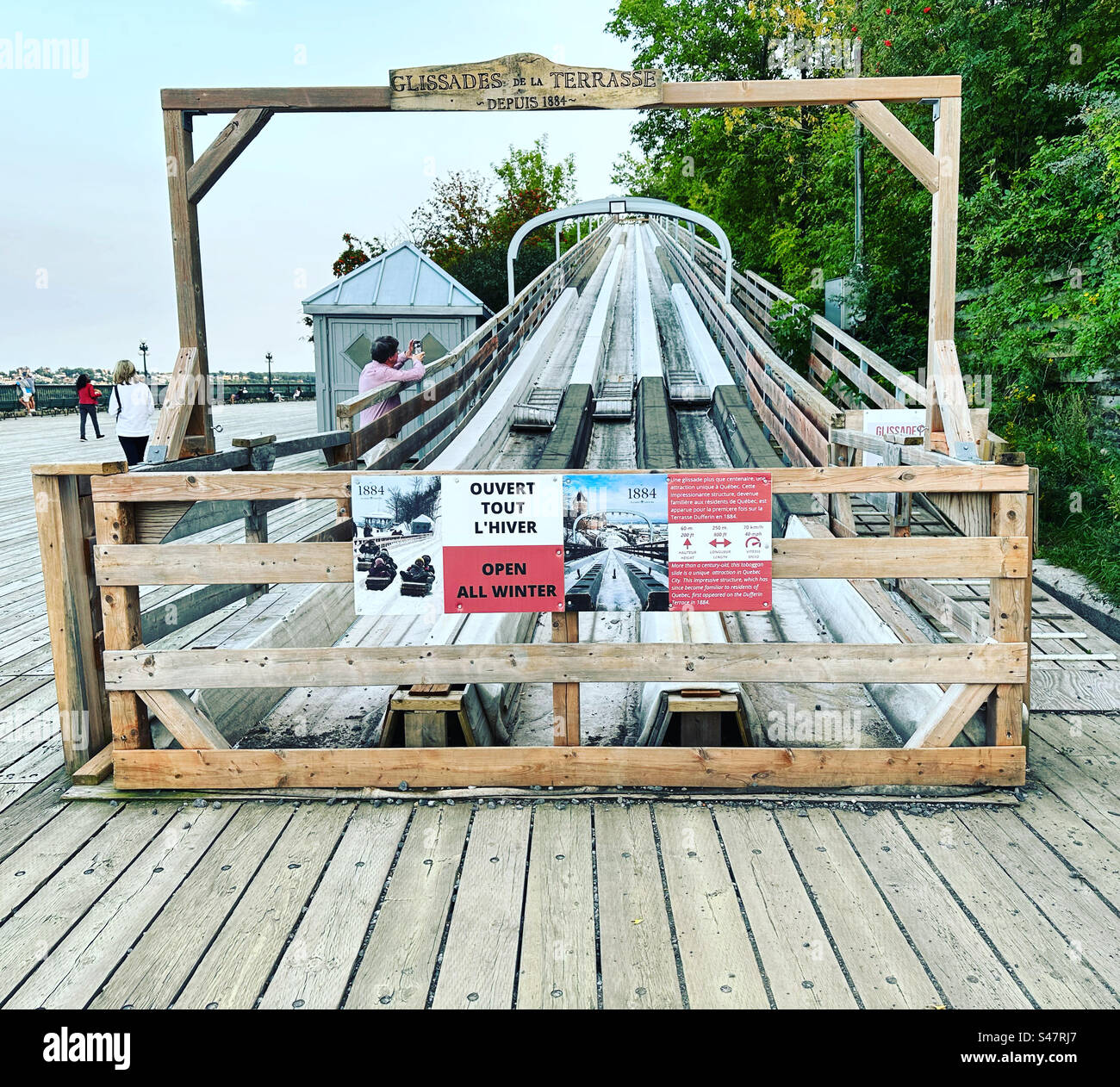 Toboggan slide, Dufferin Terrace, Historic District of Old Quebec ...