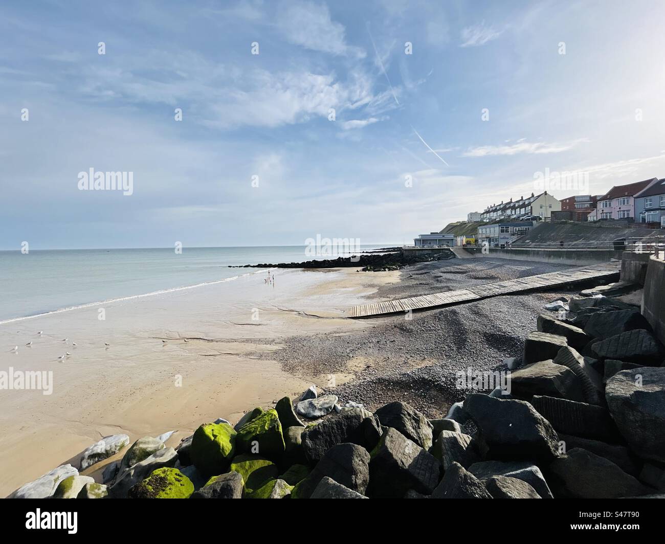 Sheringham beach on an unusually warm October day in 2023 Stock Photo ...