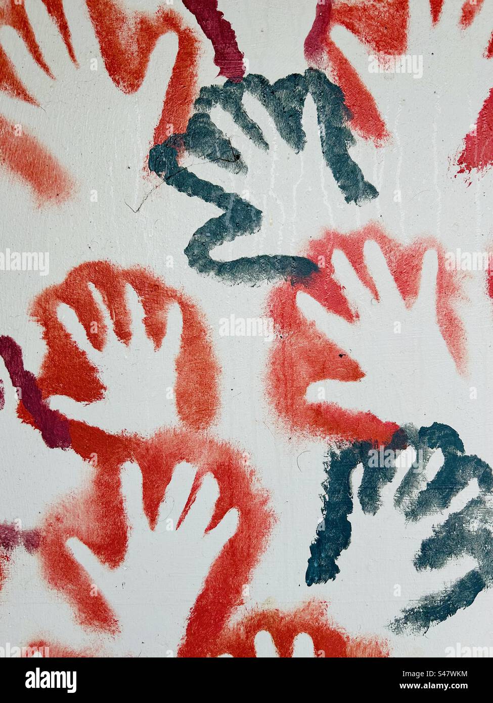 Painted hands painting hi-res stock photography and images - Alamy