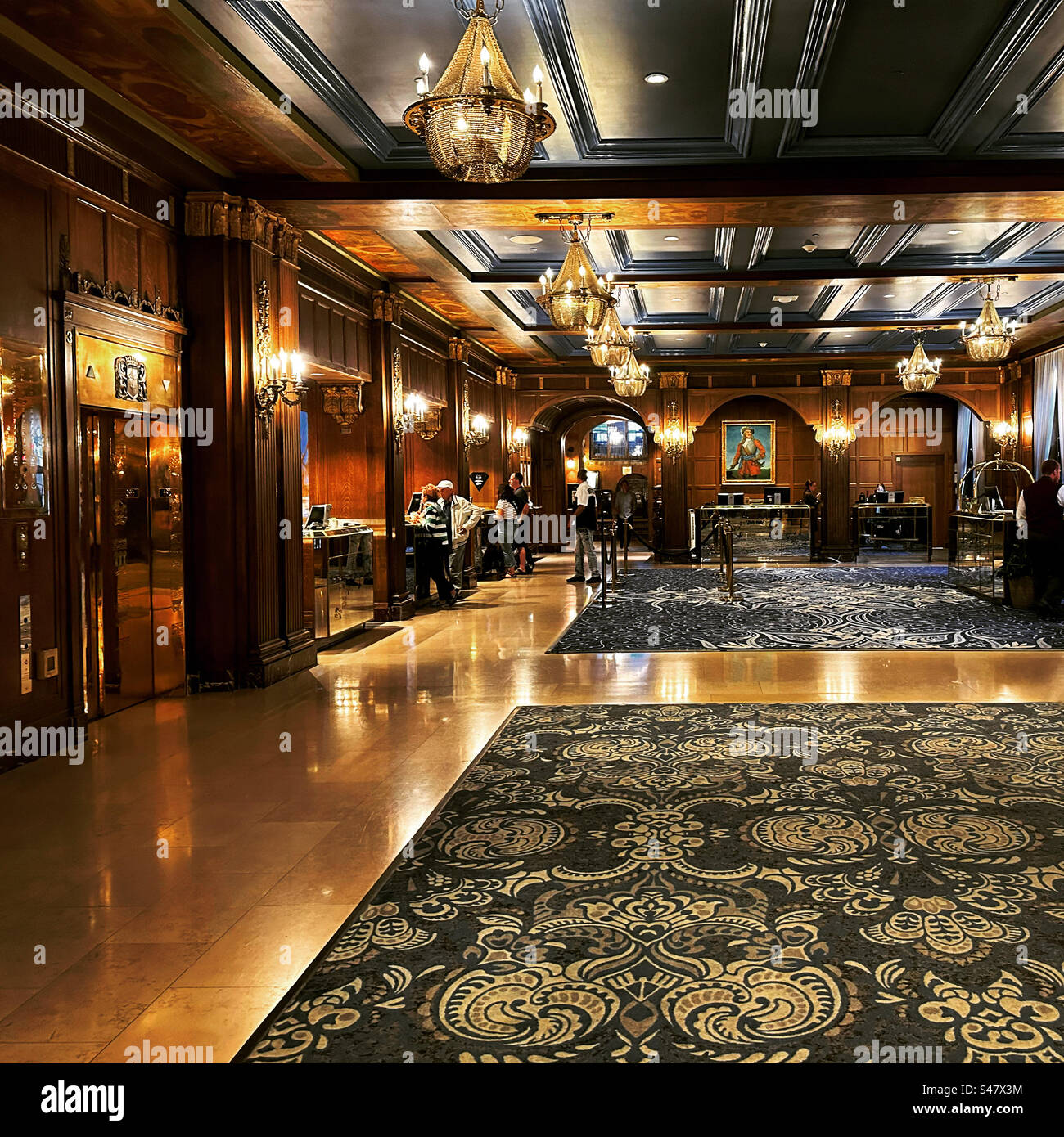 Lobby, Fairmont Le Chateau Frontenac, Historic District of Old Quebec ...