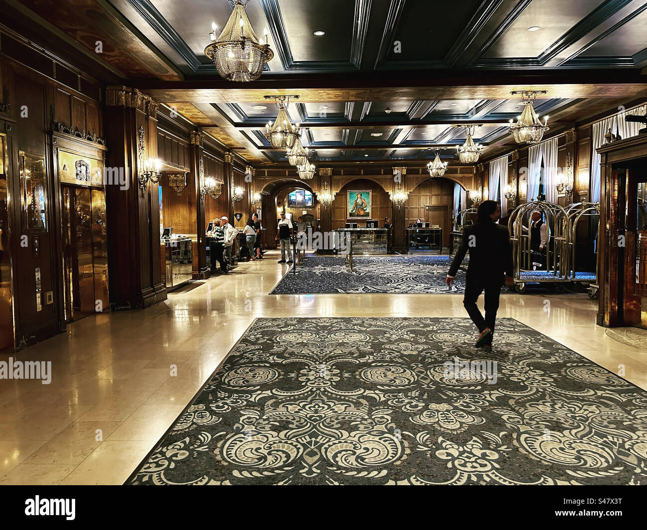 Lobby, Fairmont Le Chateau Frontenac, Historic District of Old Quebec ...