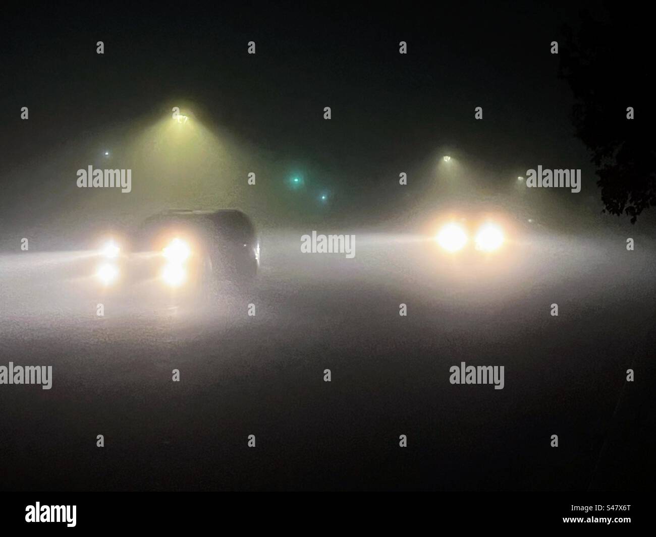 Commuters drive slowly through Spokane’s early-morning fog in mid ...