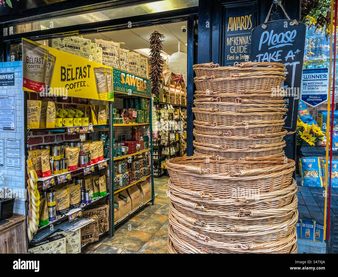 Sawers Deli, Belfast Stock Photo - Alamy