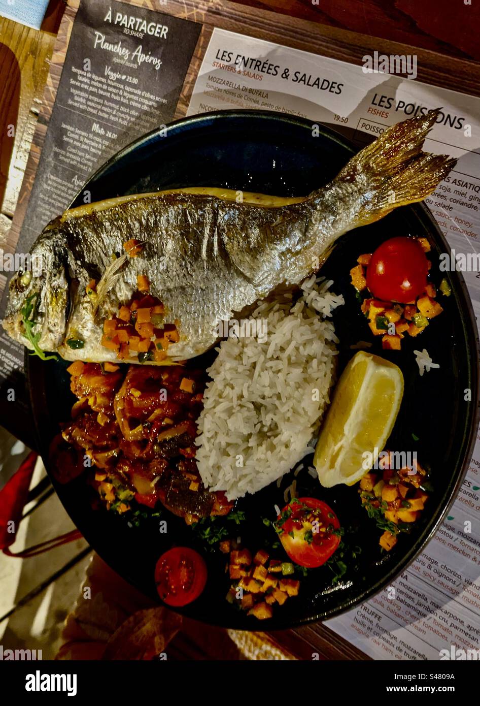 Roasted sea bream hi-res stock photography and images - Alamy