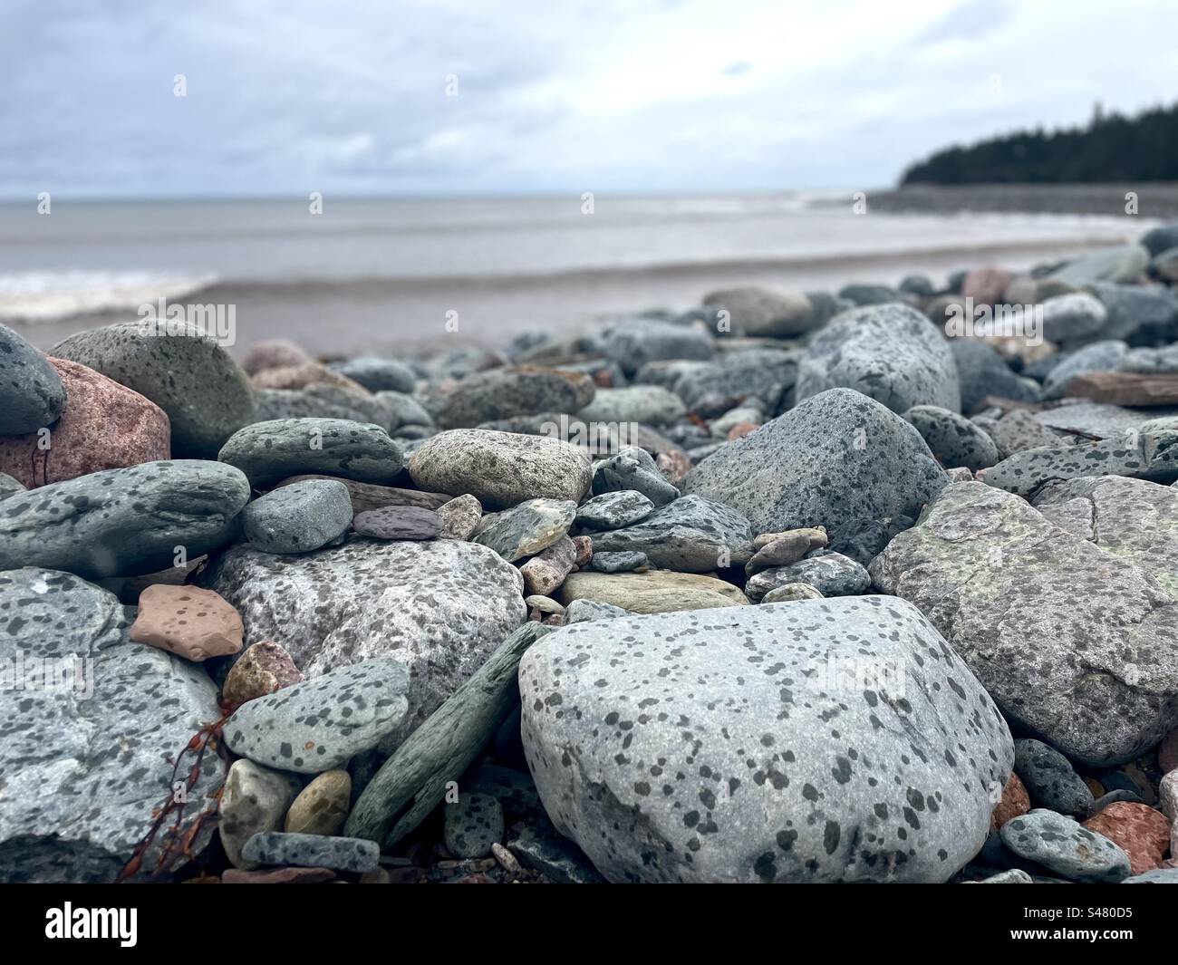 Beach rain rocks hi-res stock photography and images - Alamy