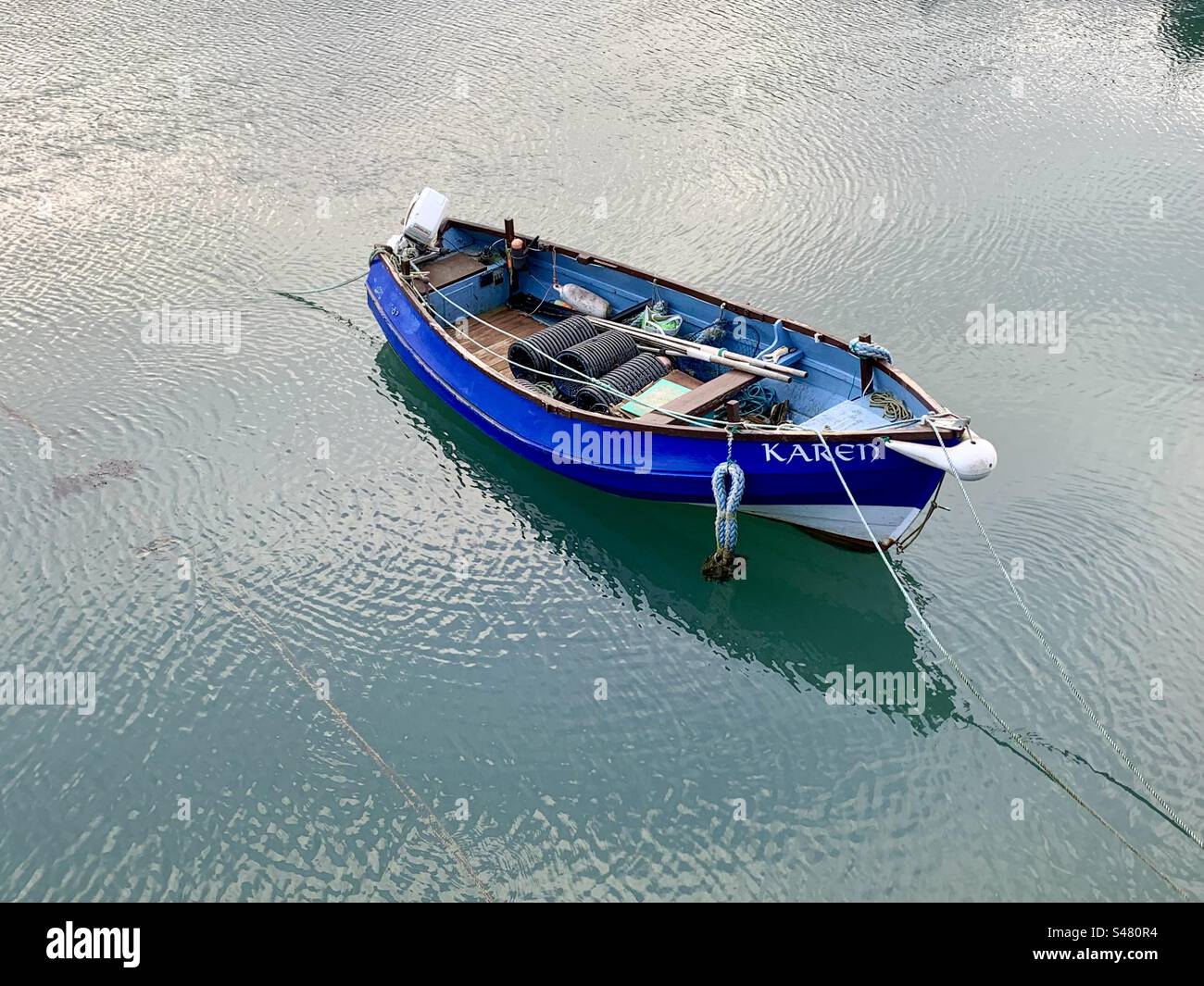 Blue rowing boat hi-res stock photography and images - Alamy